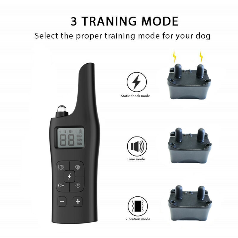 Petrainer 1000m Rechargeable Waterproof Dog Training Collar For 3 Dogs 900b3 OutletTrends.com ...