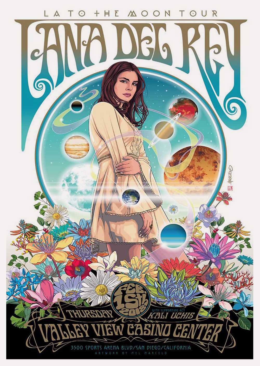 Classic Lana Del Rey Singer Kraft Posters Custom Decoration Room Bar ...