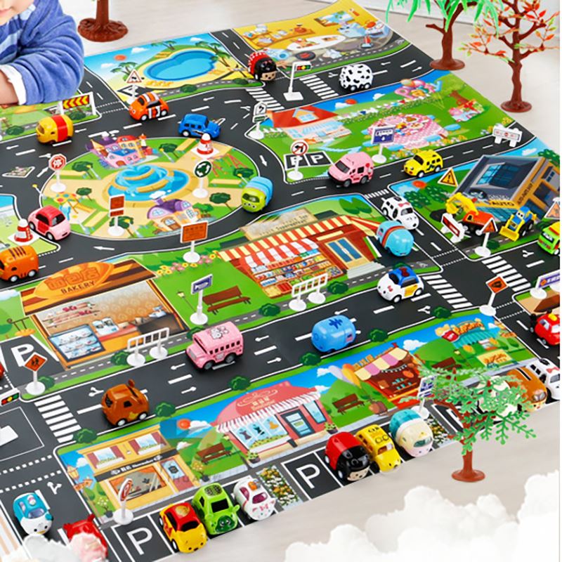 Baby Play Mat Road Map Kids Large City Traffic Toy Car Park Crawling ...