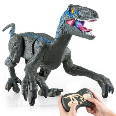 Remote Control Velociraptor Toy 24g Rc Electric Jurassic Dinosaur For ...