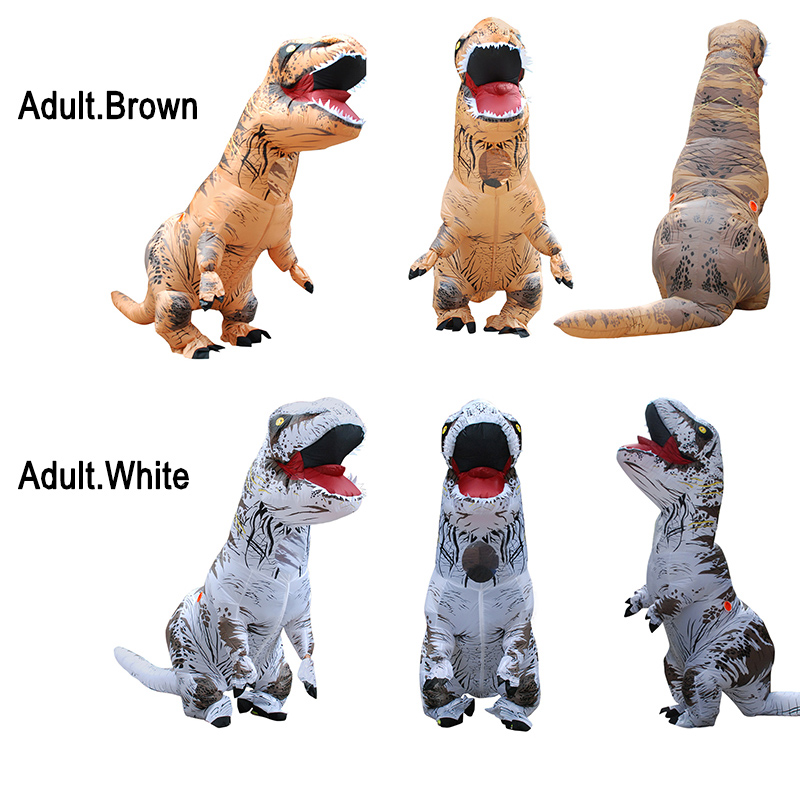 Adult And Kids Inflatable Dinosaur Costume T Rex Cosplay Party ...