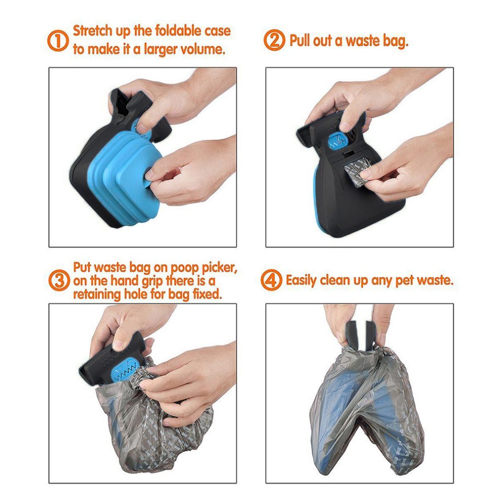 Portable Dog Pooper Scooper With Ecofriendly Decomposable Bags ...