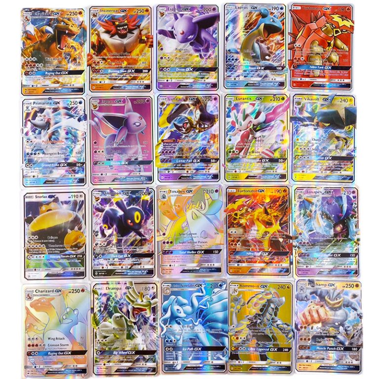 300 Pcs Unique Pokemon Gx Trading Cards Shining Vmax Battle Game Set ...