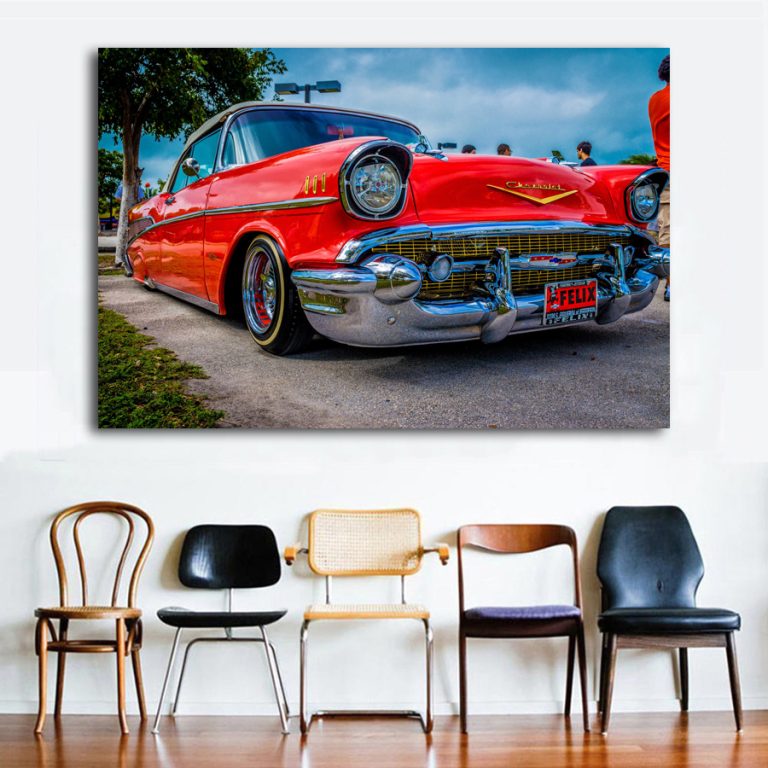 Retro Lowrider Car Custom Tuning Canvas Wall Art For Living Room ...