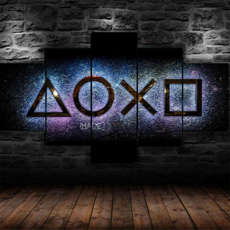 5piece Hd Playstation Gaming Arena Canvas Art Unframed Home Decor ...