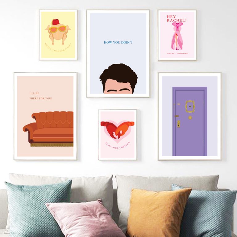 Friends Tv Show Themed Wall Art Smelly Cat Nordic Canvas Prints ...