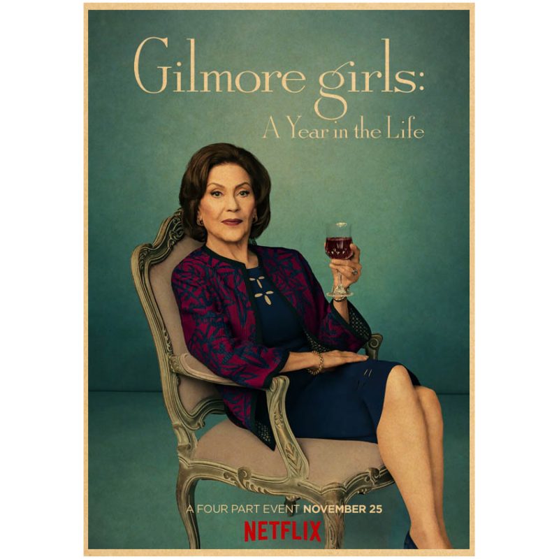 Kawaii Gilmore Girls Manga Art Poster Kraft Paper Wall Decor For Home ...