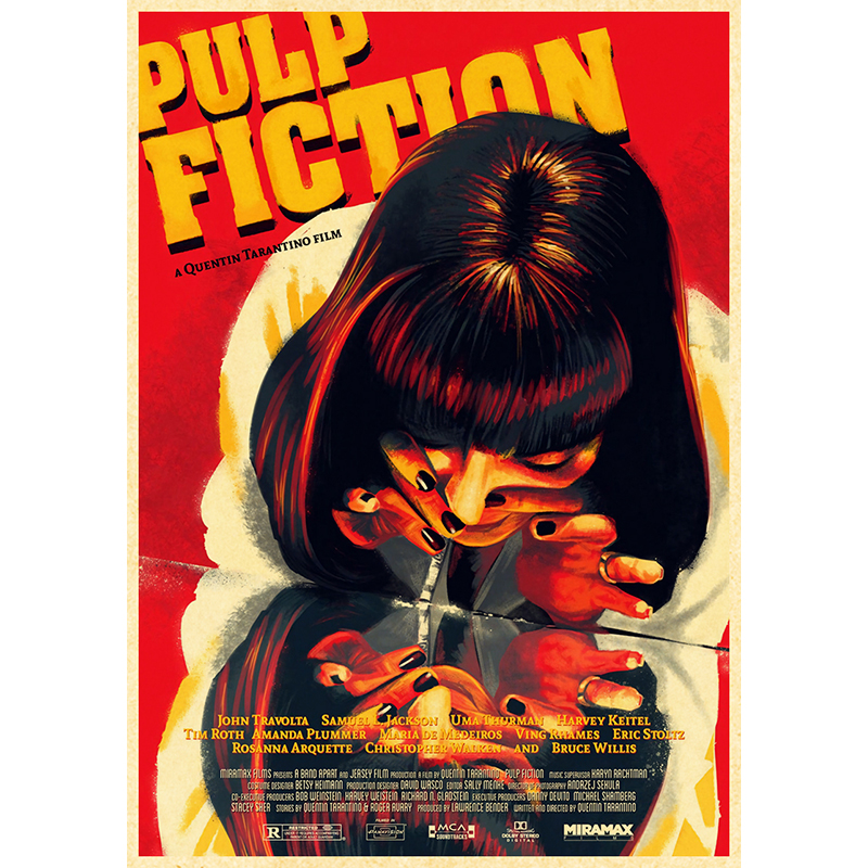 Pulp Fiction Movie Posters Pulp Fiction Tribute Poster