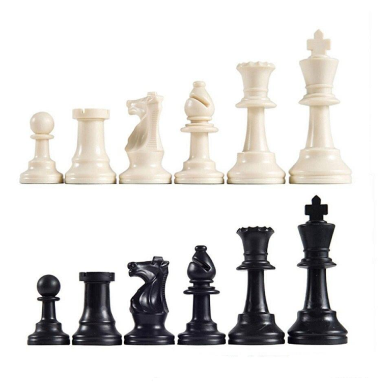 Medieval International Competition Standard Chess Set 32 Plastic Pieces ...
