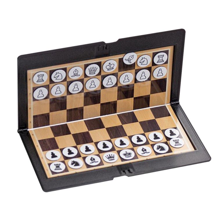 Magnetic Mini Travel Chess Set Portable Foldable Pocket Board Game ...