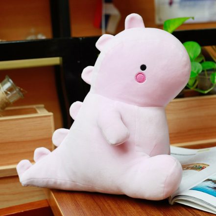 Kids Dinosaur Plush Toy Ultra Soft Huggable Stuffed Dino Pinkblue ...