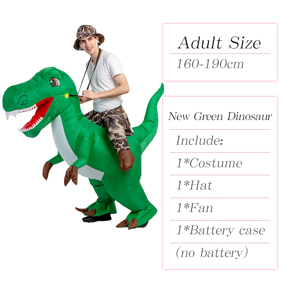 Velociraptor T Rex Mascot Inflatable Costume For Kids Anime Halloween ...