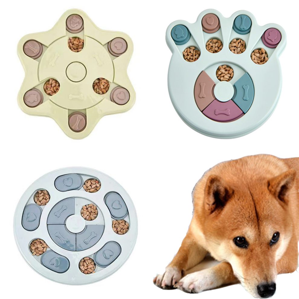 Interactive Iq Training Dog Puzzle Toy Puppy Treat Dispenser ...