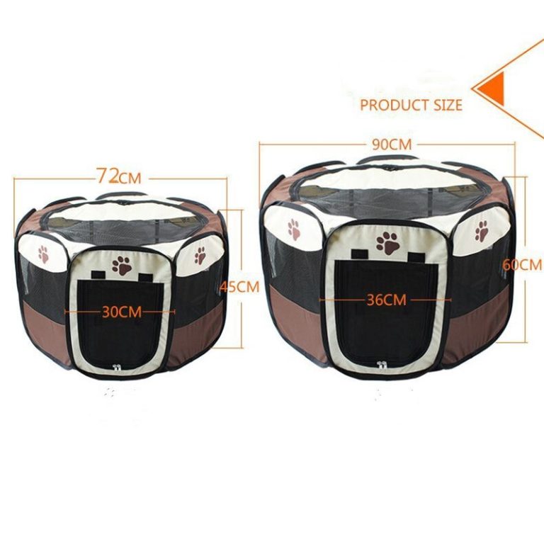 Portable Octagonal Outdoor Pet Playpen Folding Dog Kennel Cat Tent ...