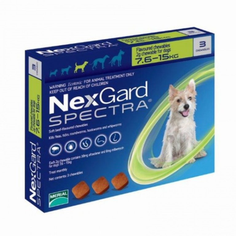 Nexgard Spectra Chewable Flea Tick Worm Heartworm Treatment For Dogs ...