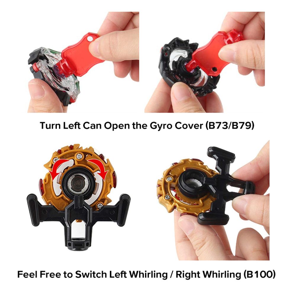 Turbo Metal Fusion Bey Battle Blade Spinning Tops Set With Arena ...