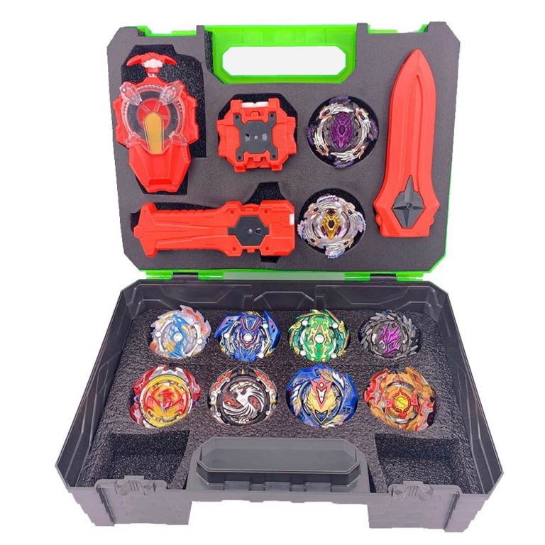 Beyblade Metal Fusion Burst Set With Dual Spinners Launchers Toy ...