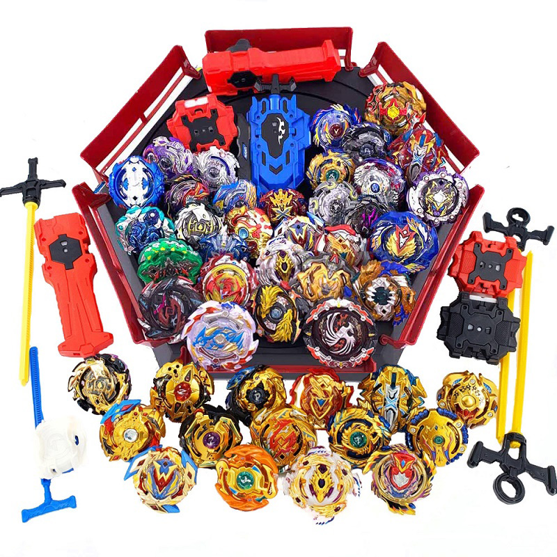 Launchers Beyblade Toupie Bayblades Metal Black Bables Set Burst ...
