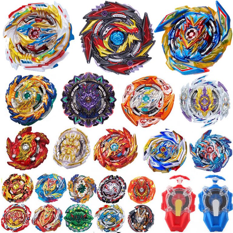Beyblade Metal Fusion Burst Set With Dual Spinners Launchers Toy ...