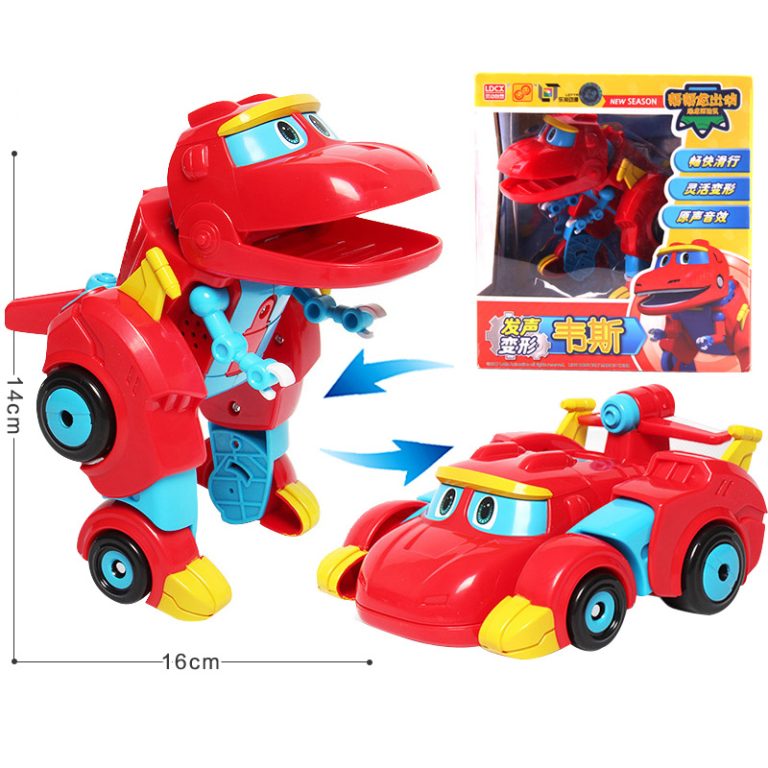 Dinosaur Transformation Car Airplane Toys With Sound Kids Action ...
