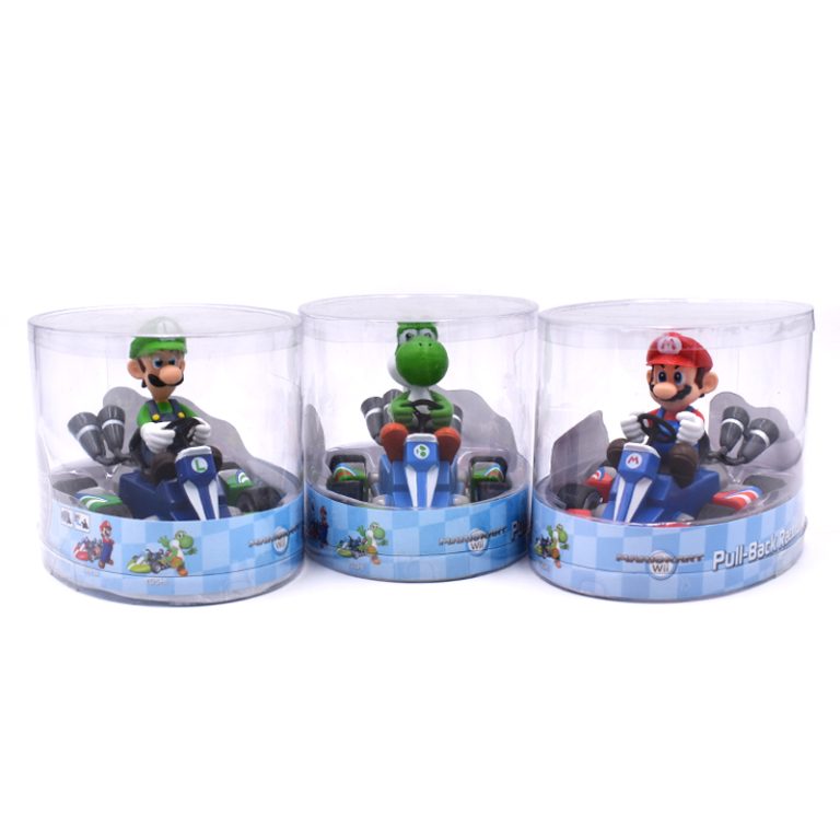 Super Mario Bros Pull Back Car Toy Set Luigi Donkey Kong Bowser ...