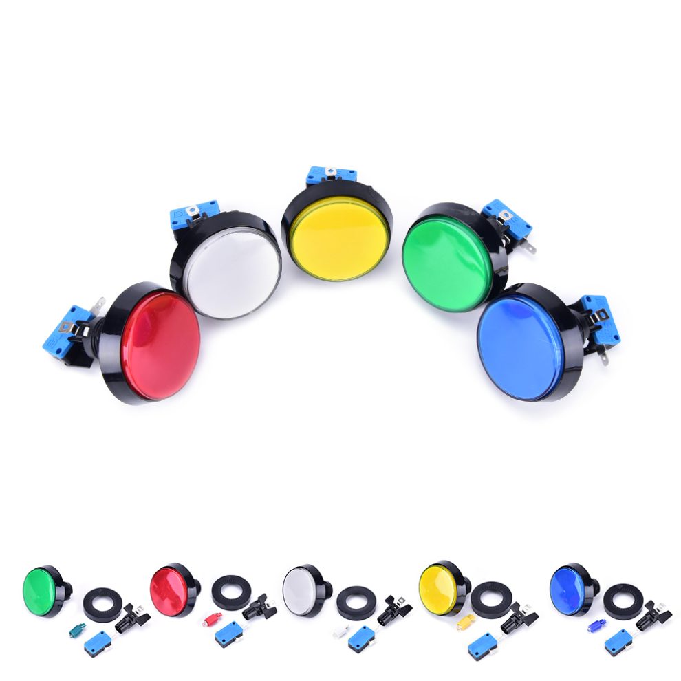 60mm Round Led Arcade Game Push Button With Light Lamp Switch OutletTrends.com Free Shipping Up ...