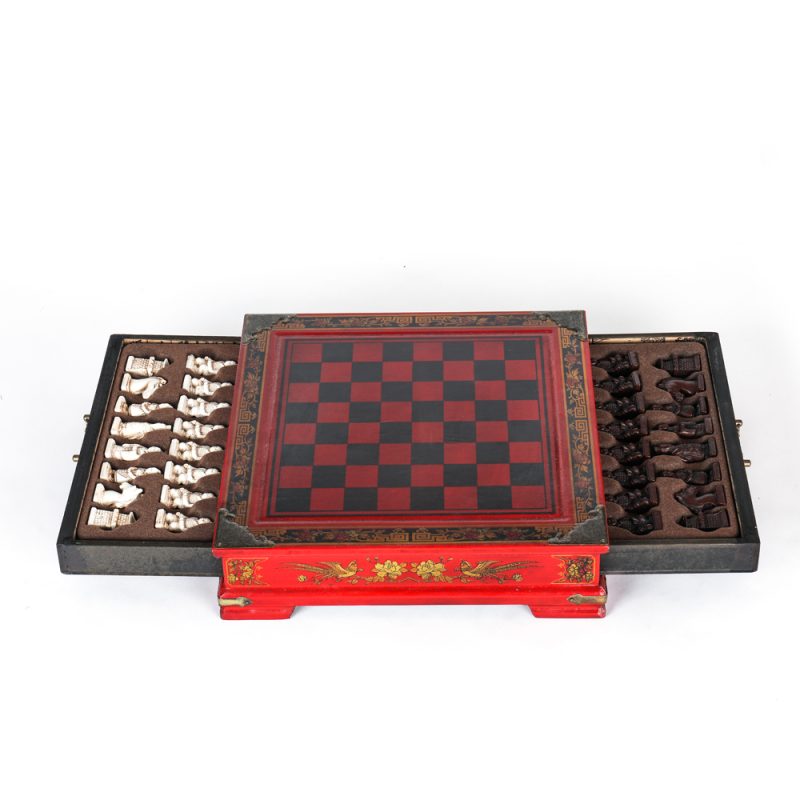 Handcrafted Walnut Chess Set Classic Foldable Game For Children Adults ...