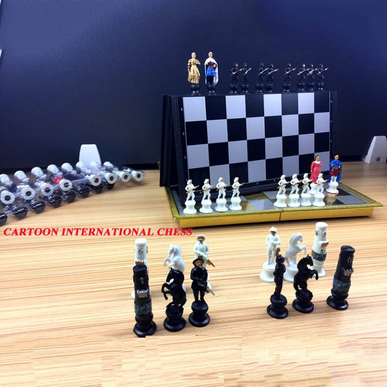 Portable Chess Set With Cartoon Character Magnets For Kids And Teens ...