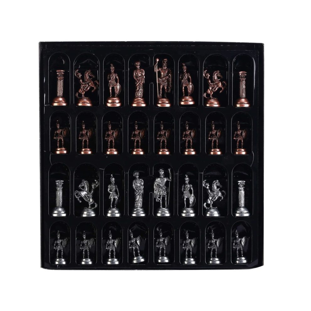 Professional Chess Set Golden Silver Pieces Glossy Wood Board ...