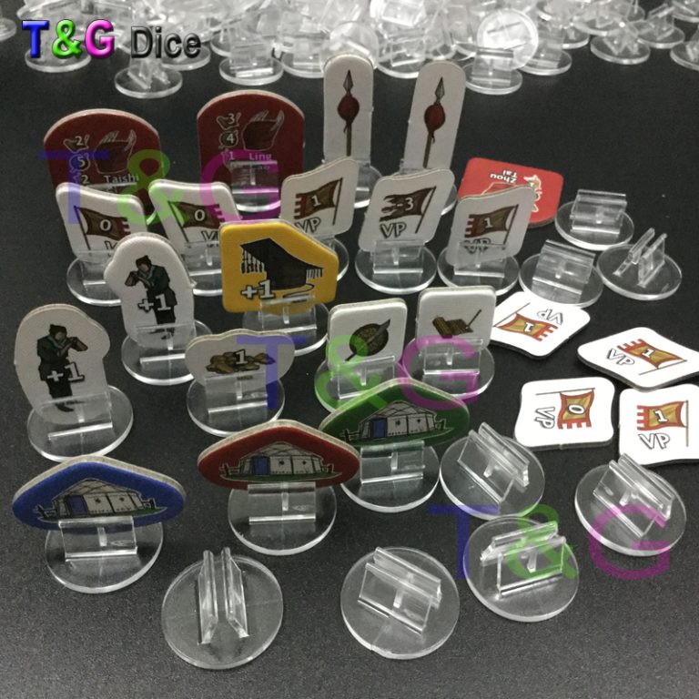 Family Board Game Accessories Transparent Plastic Stand For 2mm Cards ...