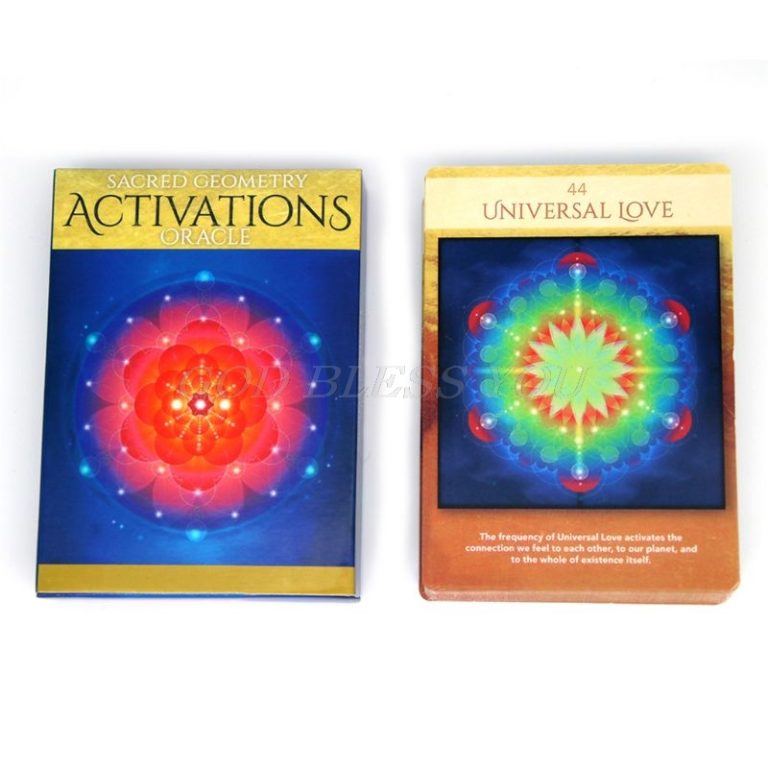 Sacred Geometry Oracle Tarot Deck Divination Board Game For Family Fun ...