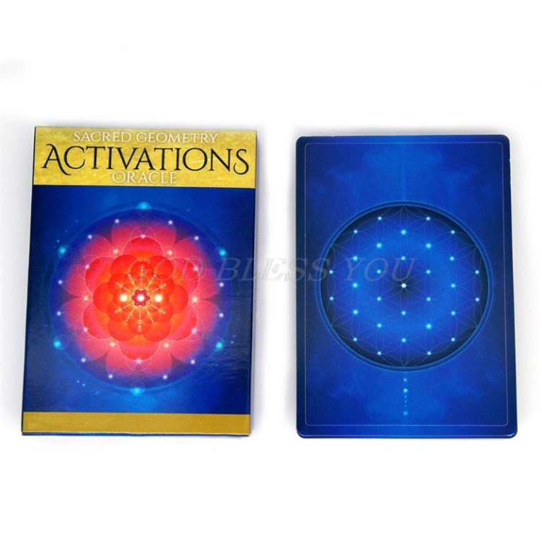 Sacred Geometry Oracle Tarot Deck Divination Board Game For Family Fun ...