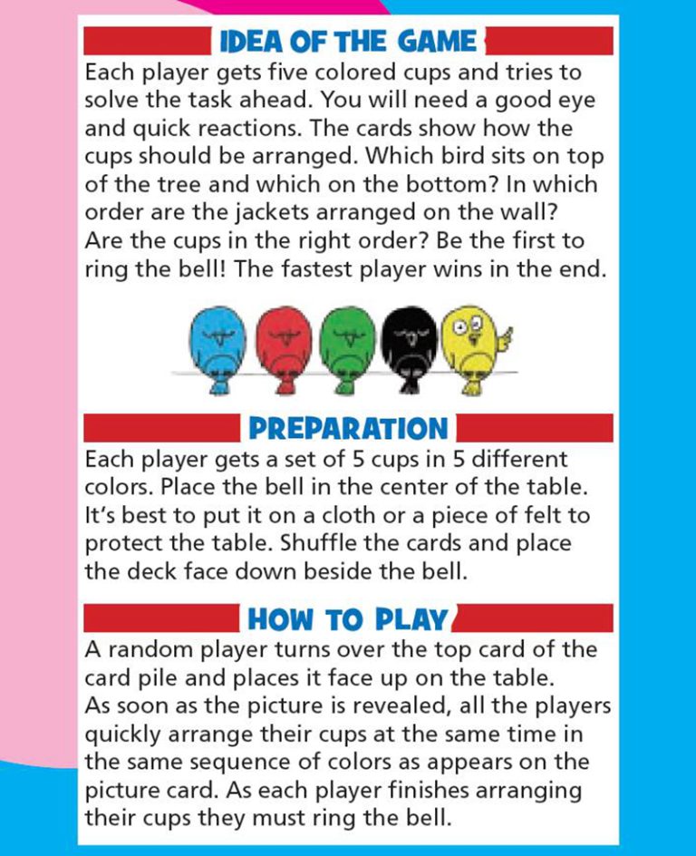 Family Fun Speed Cups Classic Card Board Game For Kids And Adults ...