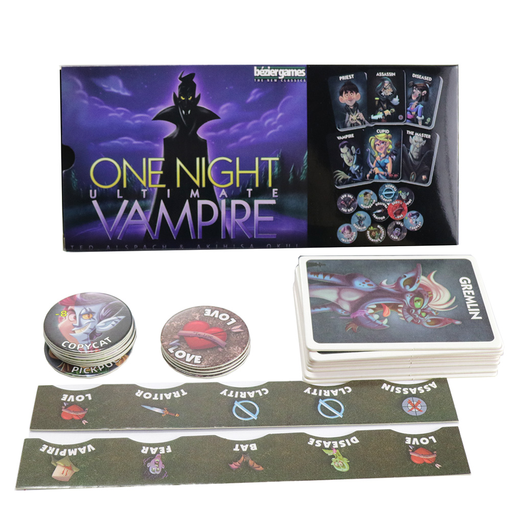 Board Game One Night Ultimate Werewolf Super Bonus Card Family Party ...