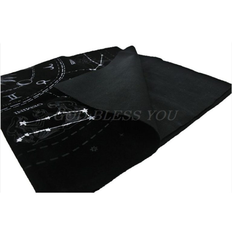 Astrology 12 Constellations Tarot Card Divination Flannel Tablecloth ...