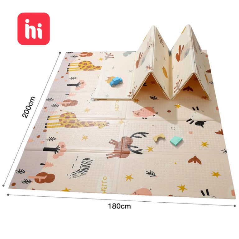 Folding Baby Play Mat 200cmx180cm Xpe Rug Carpet With Educational Toys ...