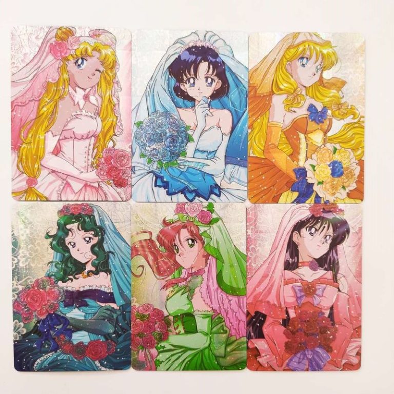 Sailor Moon Wedding Dress Collection 9pcs Anime Beauty Toys For Girls ...