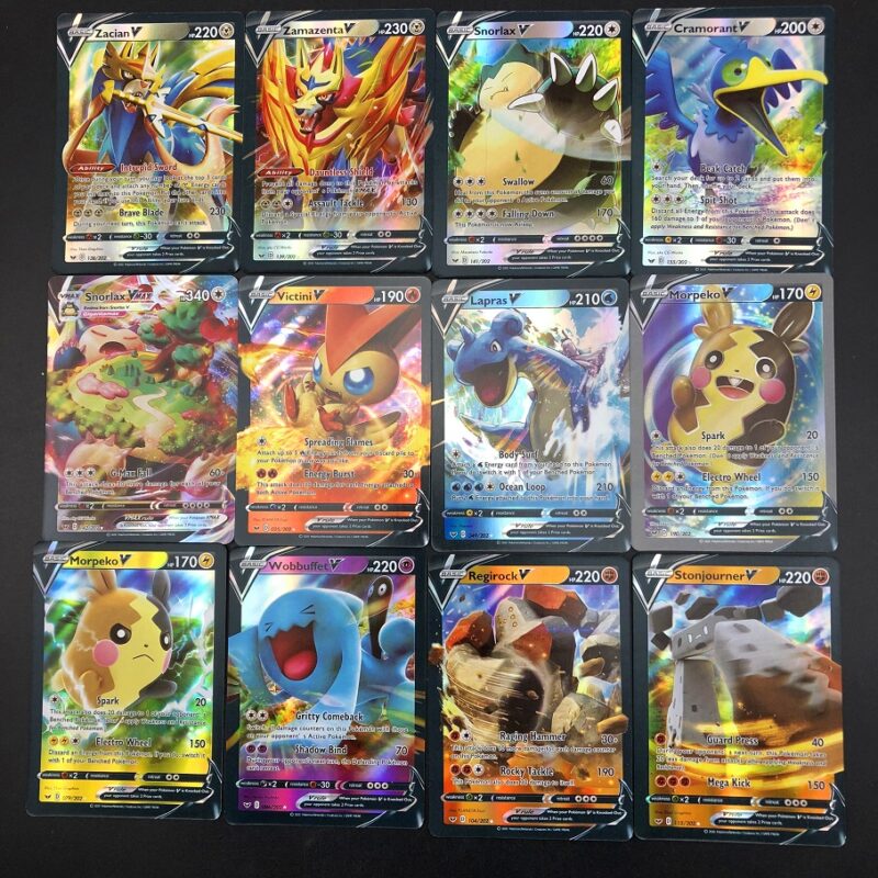 30pcs Pokemon Vmax Battle Game Cards English Version Collectible Box ...