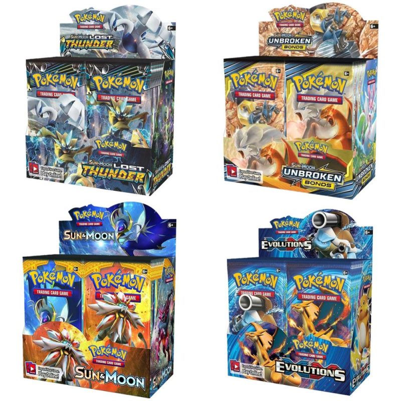 Pokemon Sun Moon Cosmic Booster Box 36 Pack Trading Card Game ...