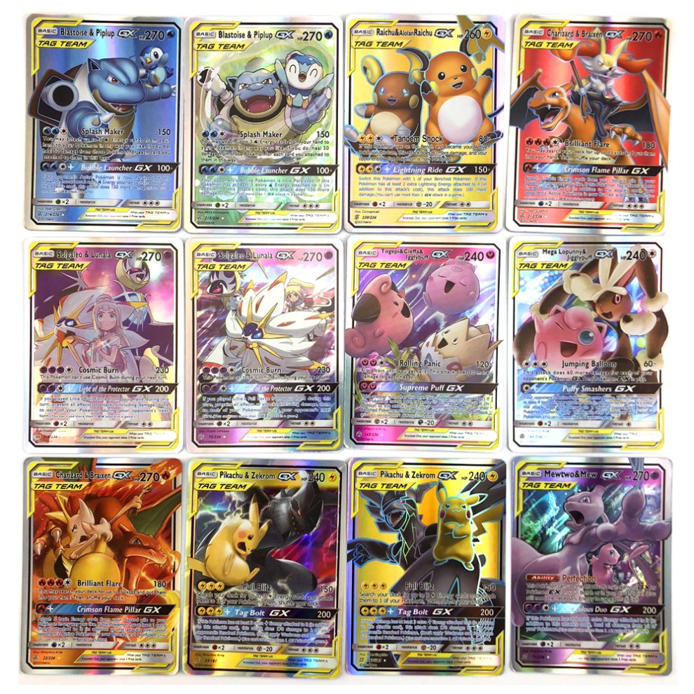 Kids Pokemon Gx Tag Team Battle Game Shining Vmax Tomy Cards ...