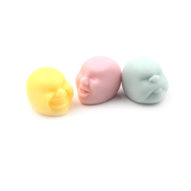 Stress Relief Squishy Human Face Ball Adult Decompression Antistress ...