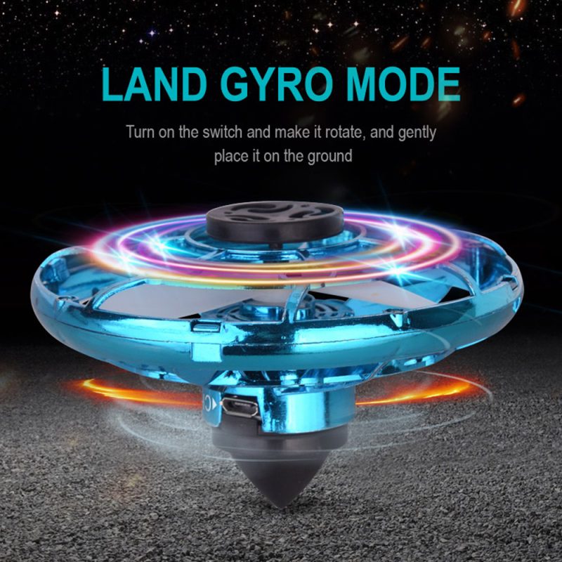 Led Mini Ufo Drone Spinner Flying Gyro Fidget Toy For Kids Adults ...