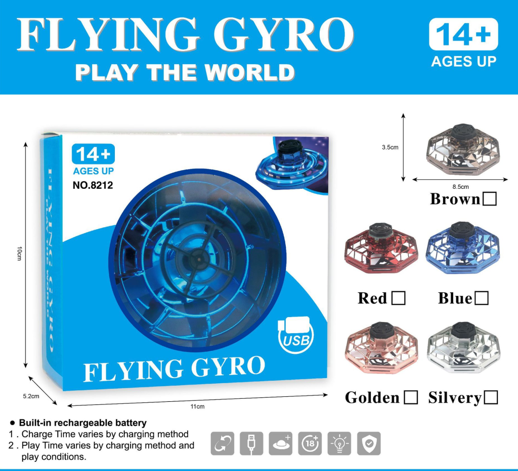 Kids Handcontrolled Mini Drone Ufo Fidget Spinner Toy With Remote ...