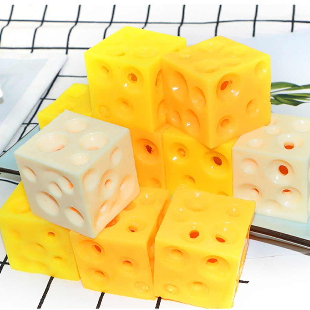 Squishable Stress Relief Mouse Cheese Toy Hide Seek Fidget Gift ...