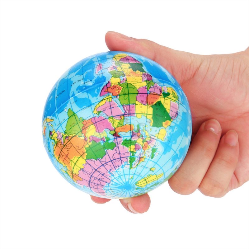 Antistress World Map Foam Ball Earth Globe Squishy Toy For Kids ...