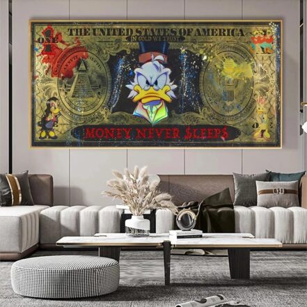 Donald Duck Money Art Print Wall Decor for Home OutletTrends.com Free ...