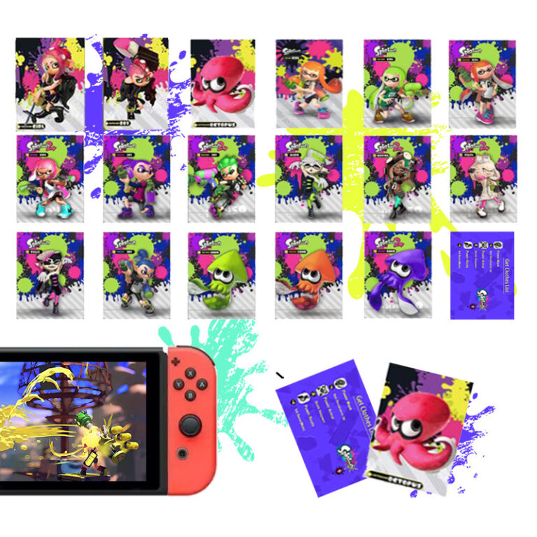 17pcs Splatoon Amiibo Props Accessories w NFC Cards OutletTrends.com ...