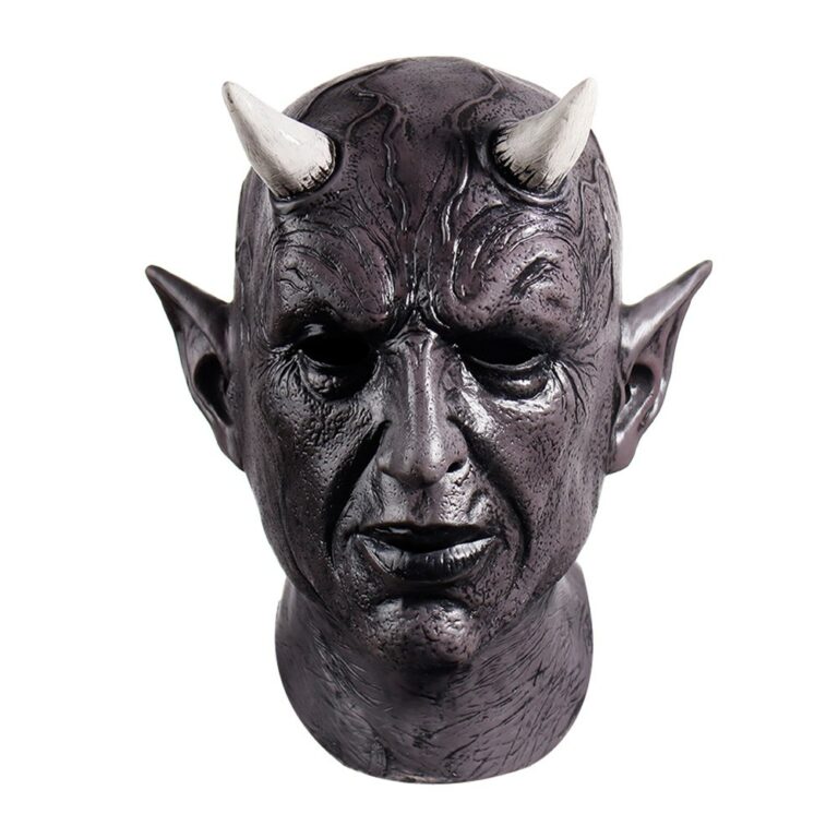 Devil Killer Latex Mask Mephistopheles Demon Horn Cosplay Halloween ...