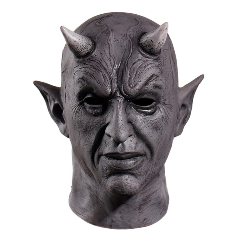 Devil Killer Latex Mask Mephistopheles Demon Horn Cosplay Halloween ...
