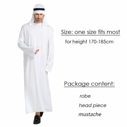 Arabian Prince Ali Baba Costume For Boys White Middle East Cosplay ...
